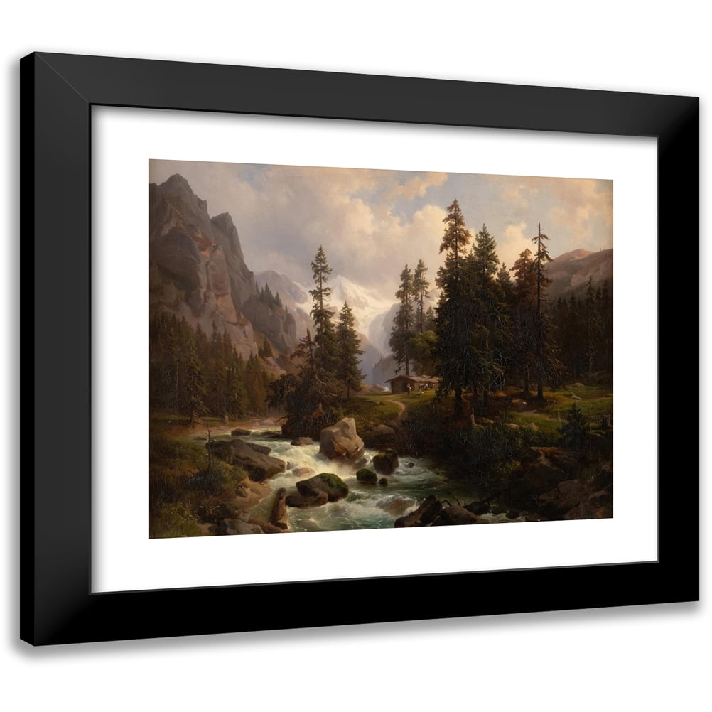 August Behrendsen 24x20 Black Modern Framed Museum Art Print Titled ...