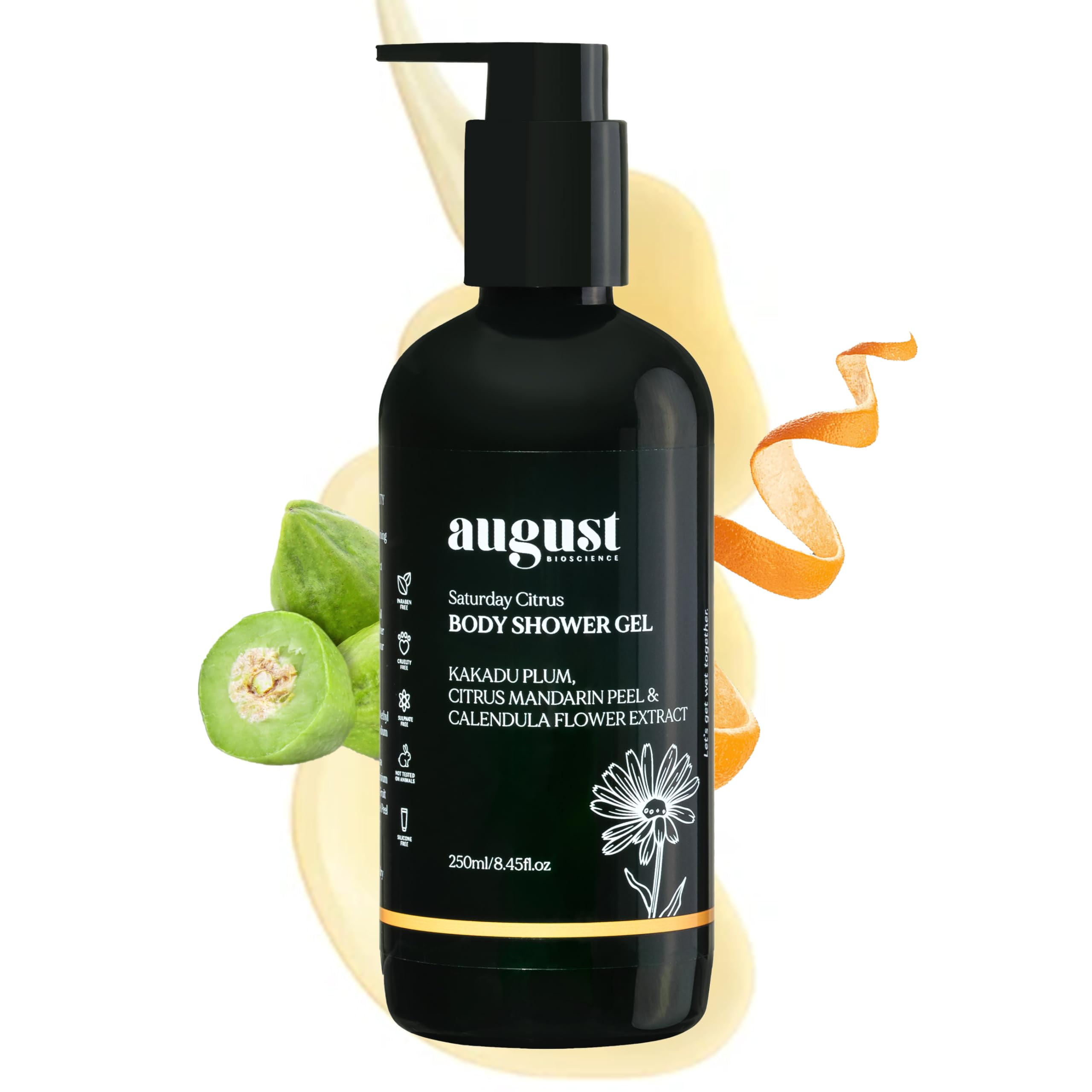 August Bioscience Body Shower IRF13 Gel for Men & Women 8.4 Fl Oz (250 ...