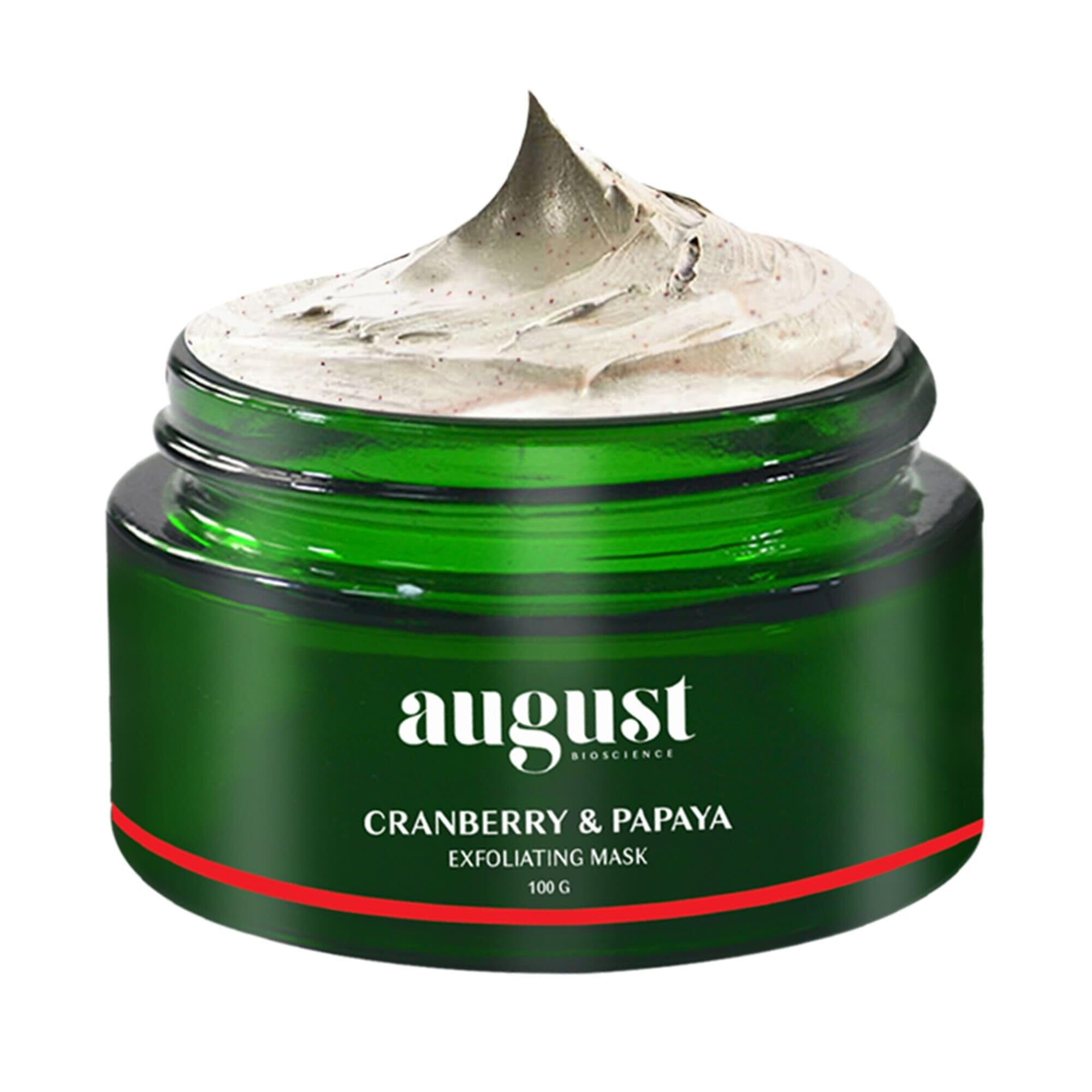 August Bioscience Natural Clay Mask with Cranberry & Papaya - 100g ...