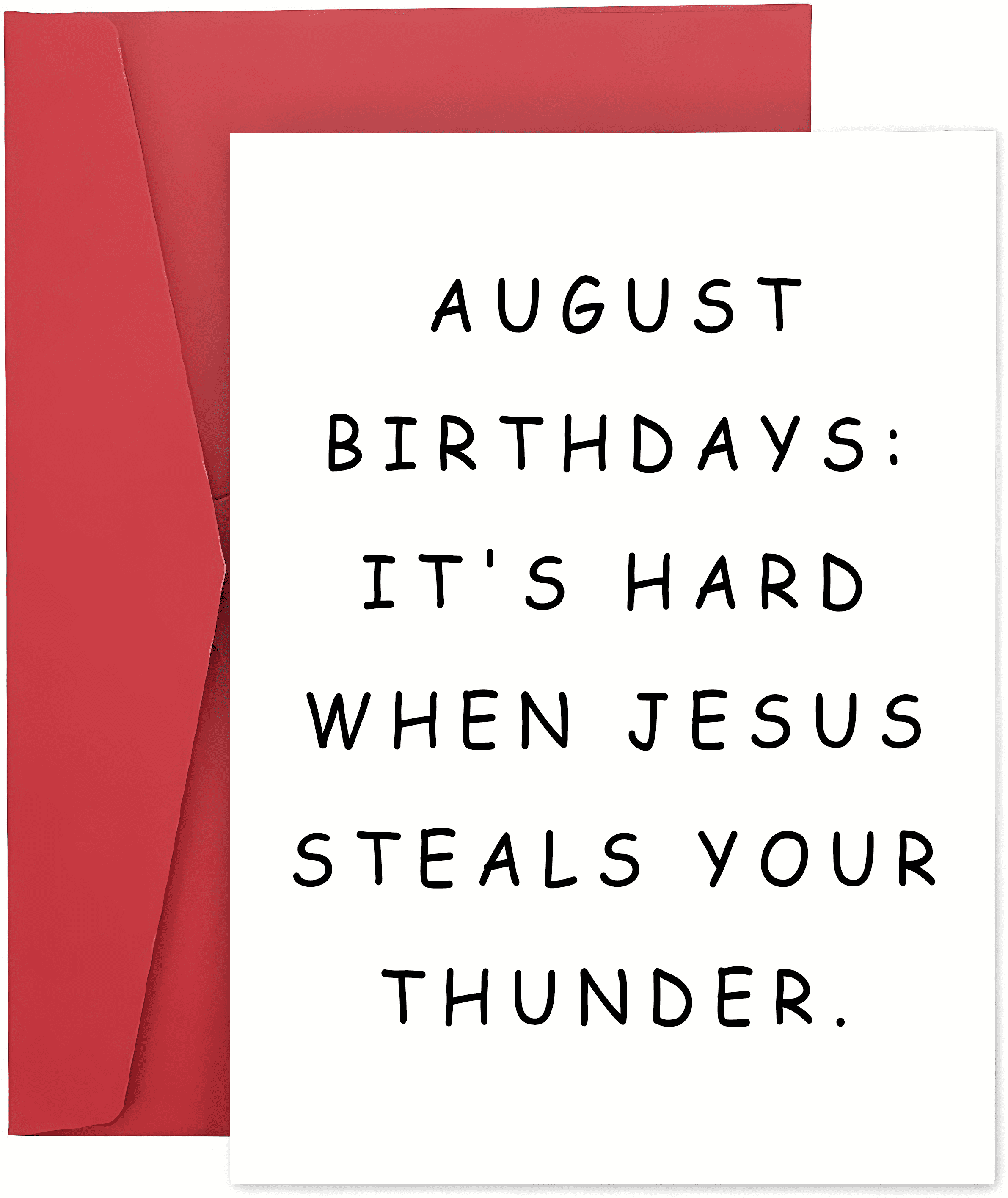 August Birthday Card with Funny Jesus Joke – Perfect for Celebrating ...
