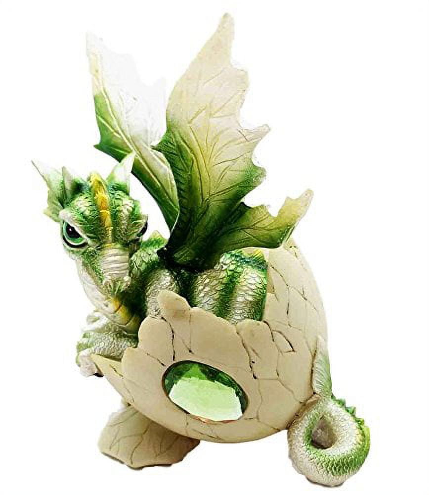 August Birthstone Dragon Egg Statue 5.25"Tall Green Peridot August ...