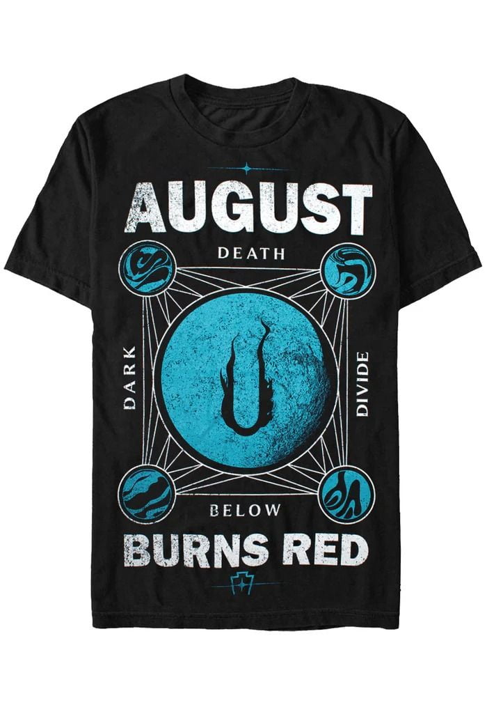 August Burns Red - Moon - T-Shirt - Unisex, Sizes S-5XL, GrolyTee ...