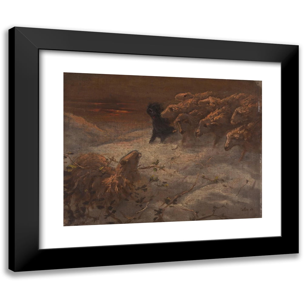 August Friedrich Schenck 24x19 Black Modern Framed Museum Art Print ...