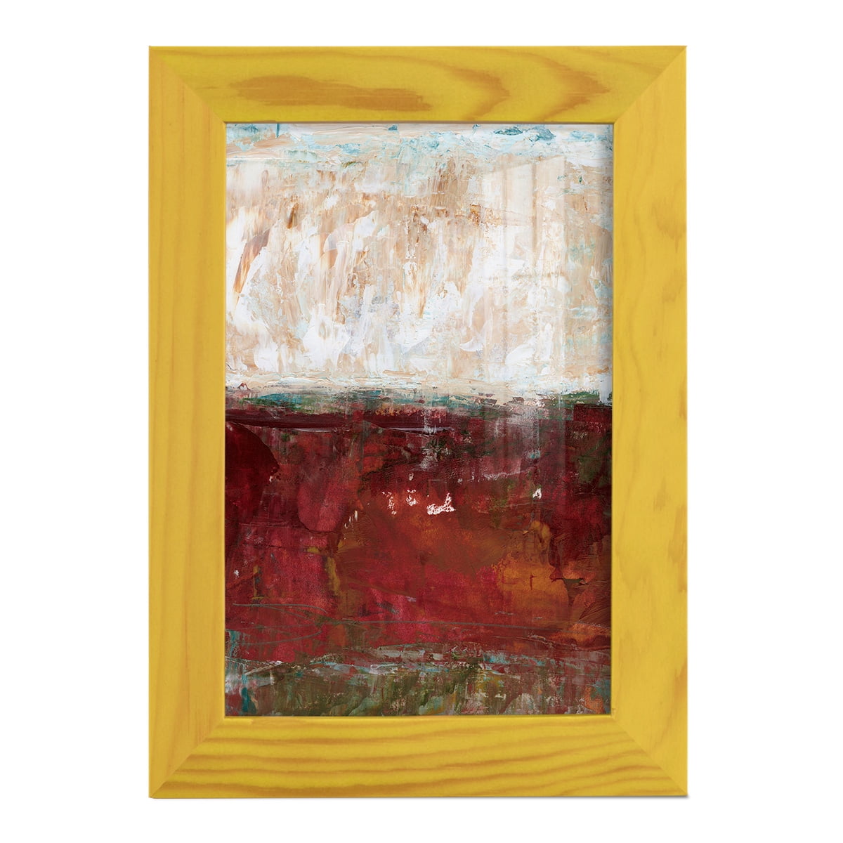August Horizon II -Framed Print w/glass-Sunflower Yellow - Walmart.com