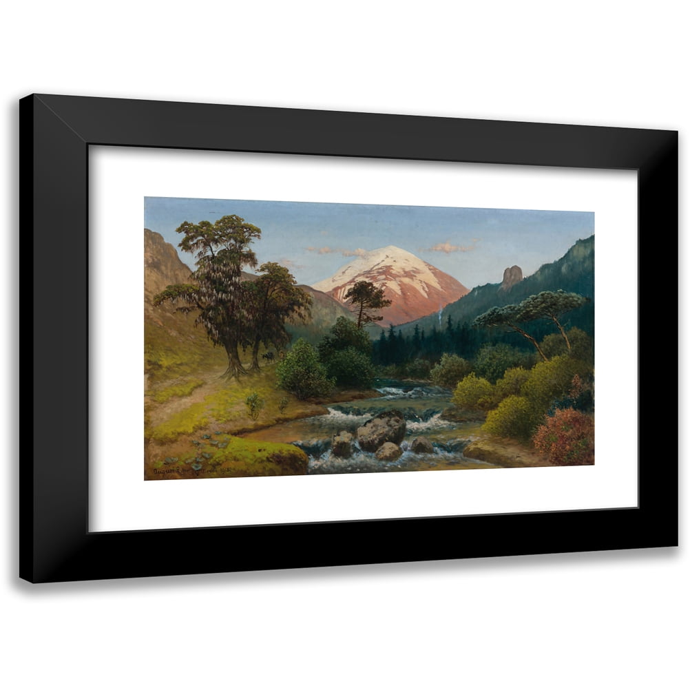 August Löhr 18x13 Black Modern Framed Museum Art Print Titled - Orizaba ...