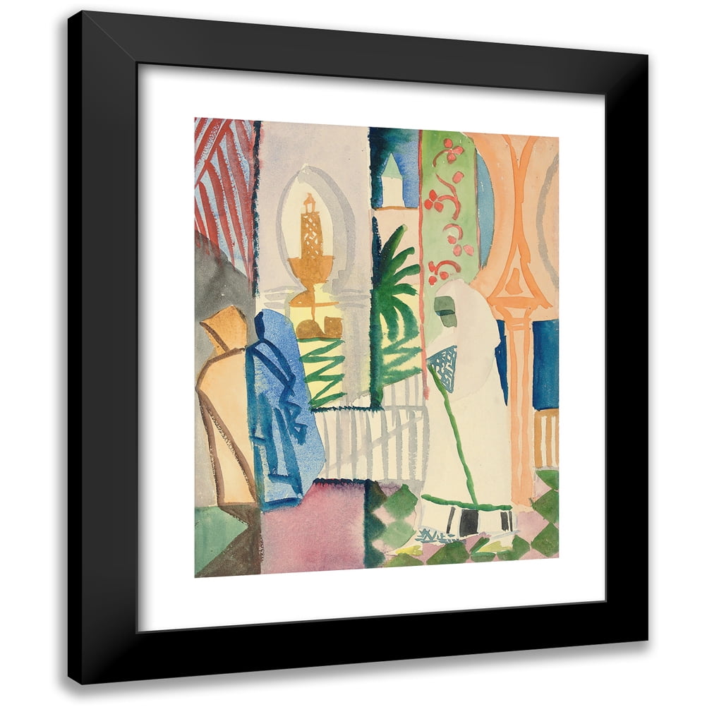 August Macke 12x14 Black Modern Framed Museum Art Print Titled - In the ...