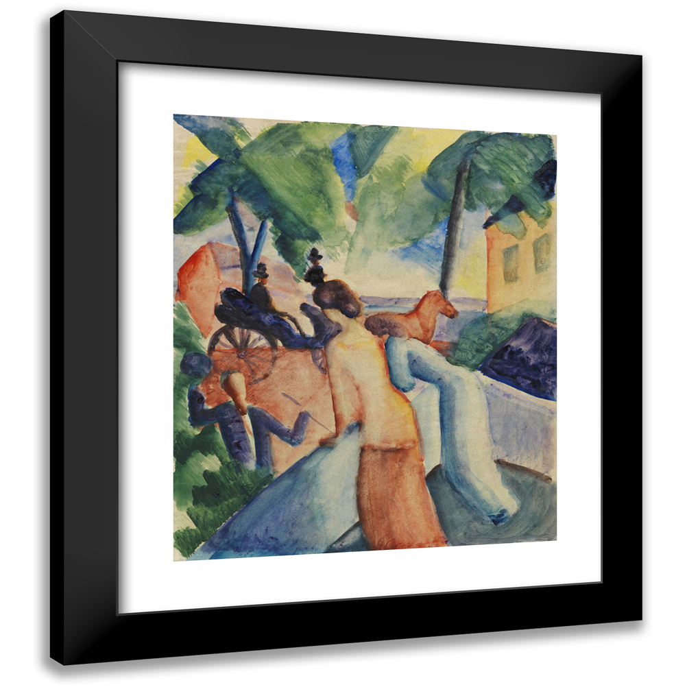 August Macke 12x14 Black Modern Framed Museum Art Print Titled ...