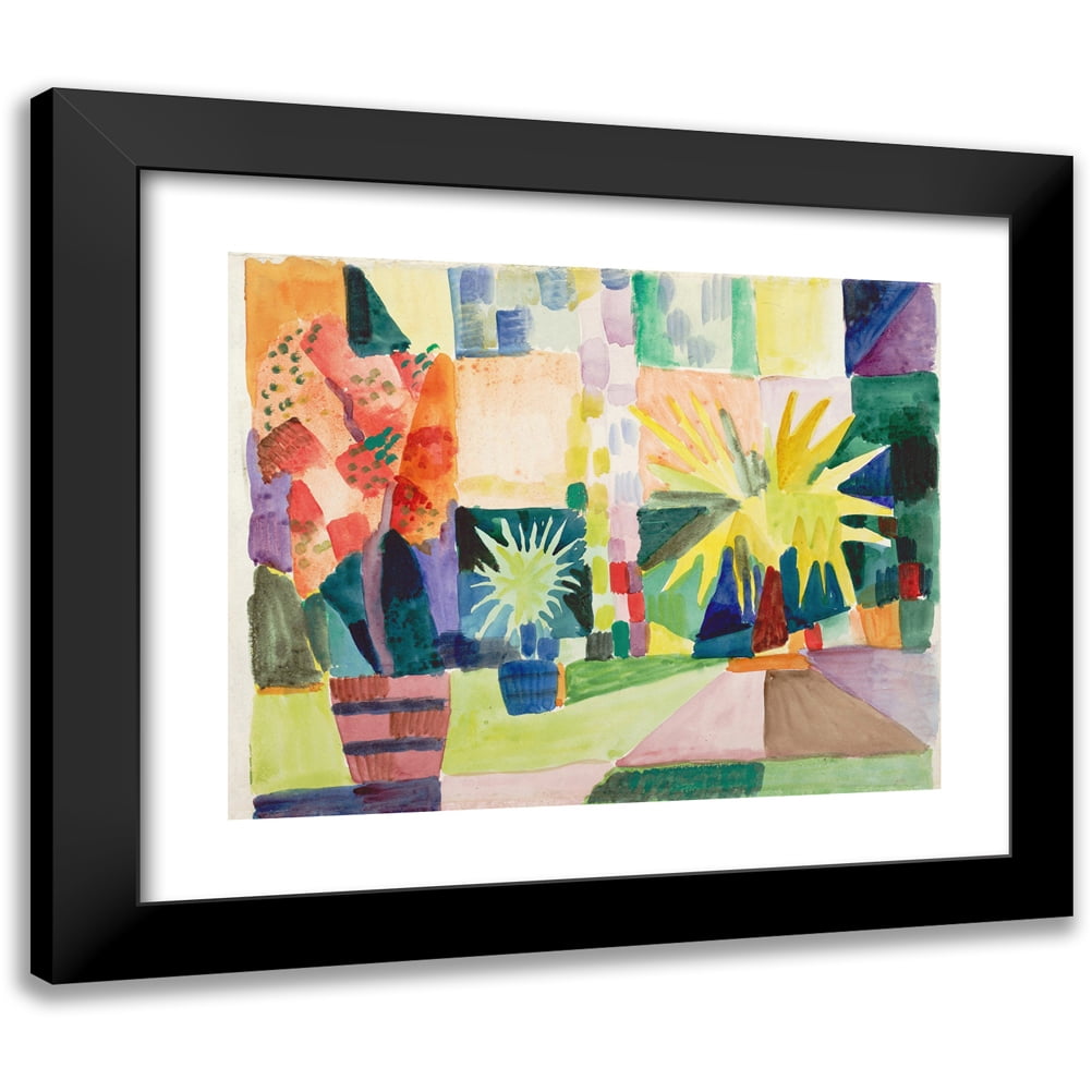 August Macke 24x20 Black Modern Framed Museum Art Print Titled - Arden ...
