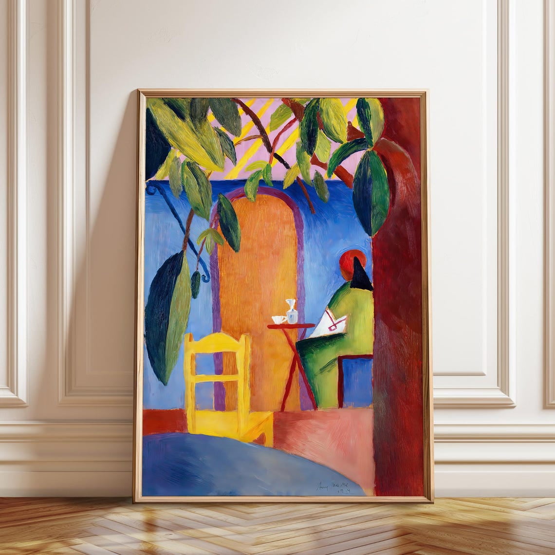 August Macke Cafe Bliss German Expressionism Coffee Art, Unframed Paper ...