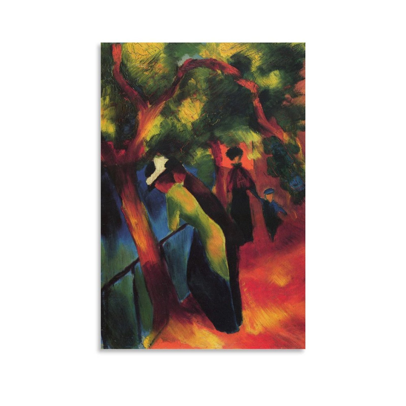 August Macke Painting Art Poster Sunny Way Room Aesthetic Poster Print ...