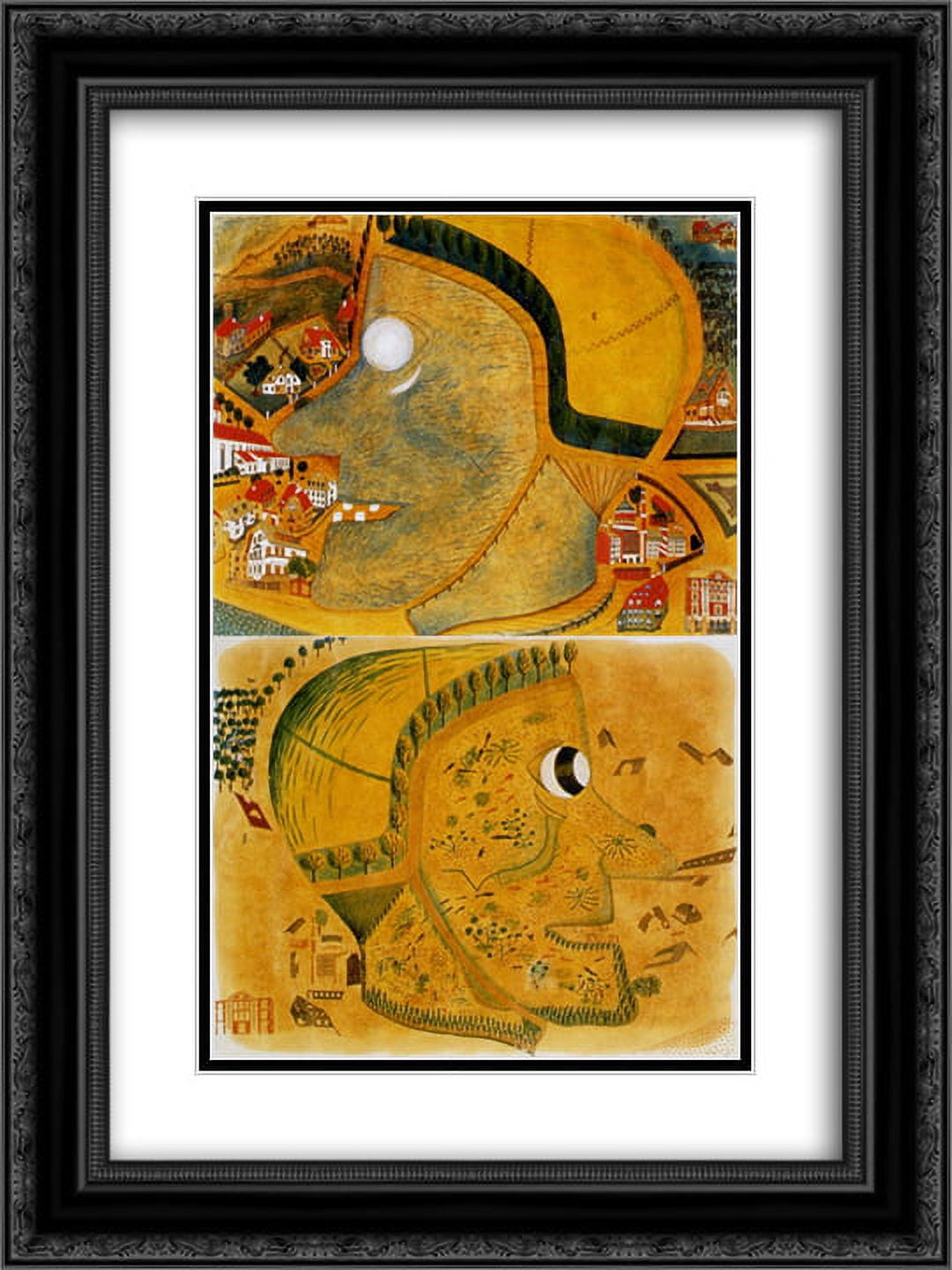 August Natterer 2x Matted 18x24 Black Ornate Framed Art Print 'Witch's ...