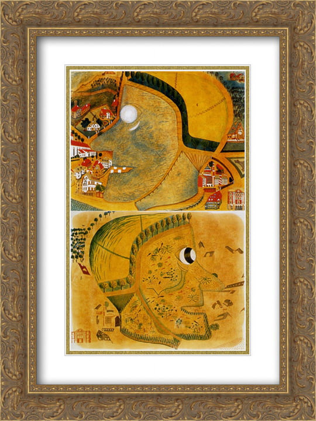 August Natterer 2x Matted 18x24 Gold Ornate Framed Art Print 'Witch's ...