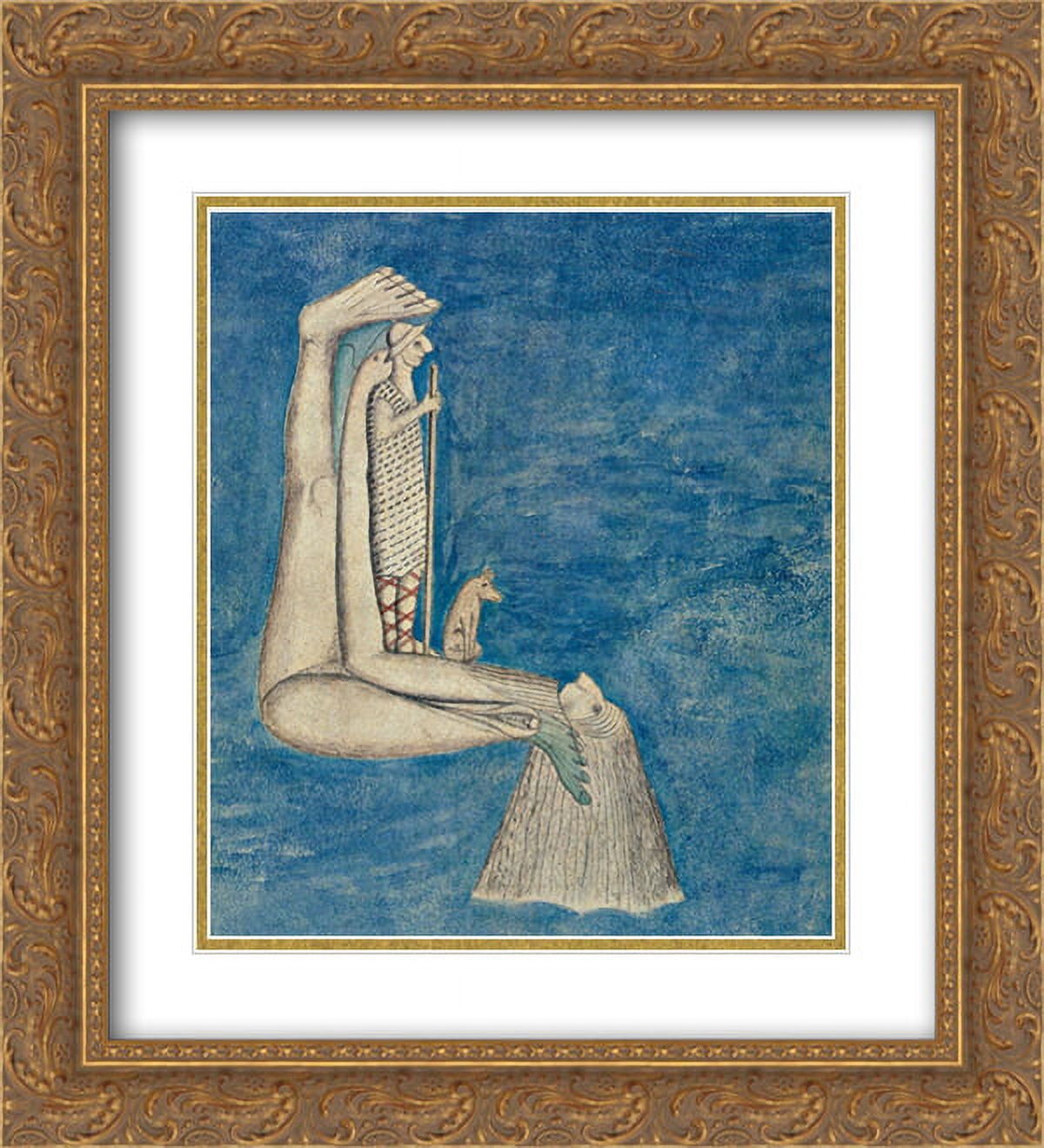August Natterer 2x Matted 20x22 Gold Ornate Framed Art Print 'Der ...