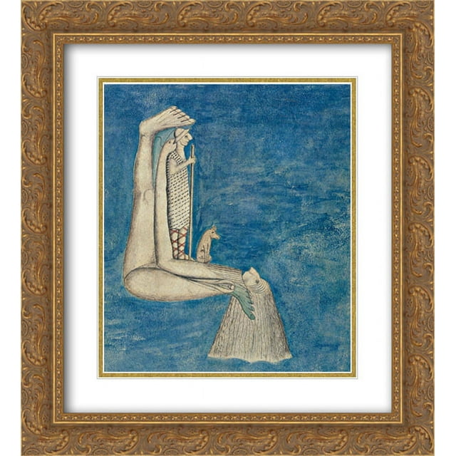 August Natterer 2x Matted 20x22 Gold Ornate Framed Art Print 'Der ...