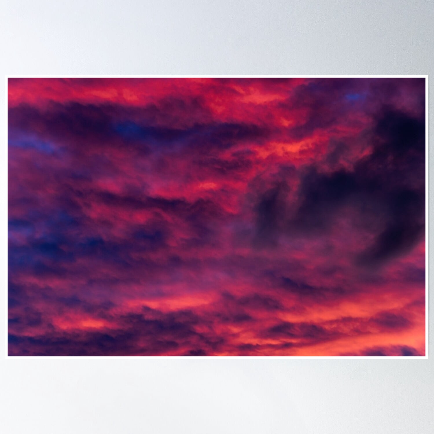 August Red Poster Wall Art, Modern Wall Decor, 16x24 UNFRAMED - Walmart.com