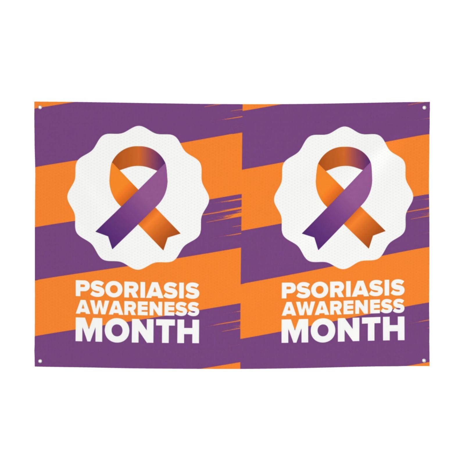 August is Psoriasis Awareness Month Banner Backdrop Flag Tapestry Party ...