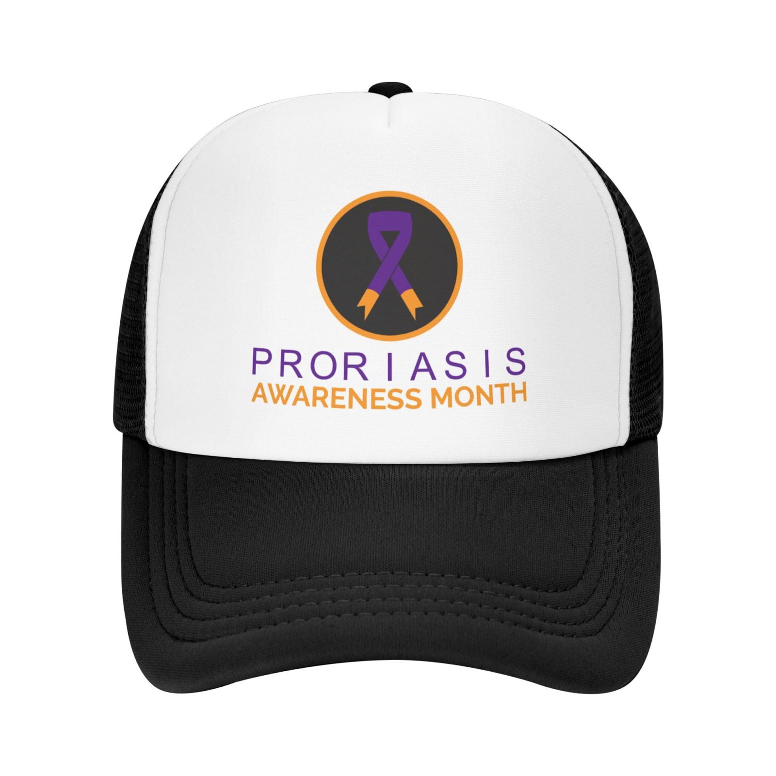 August is Psoriasis Awareness Month Hats for Men Women Mesh Baseball ...