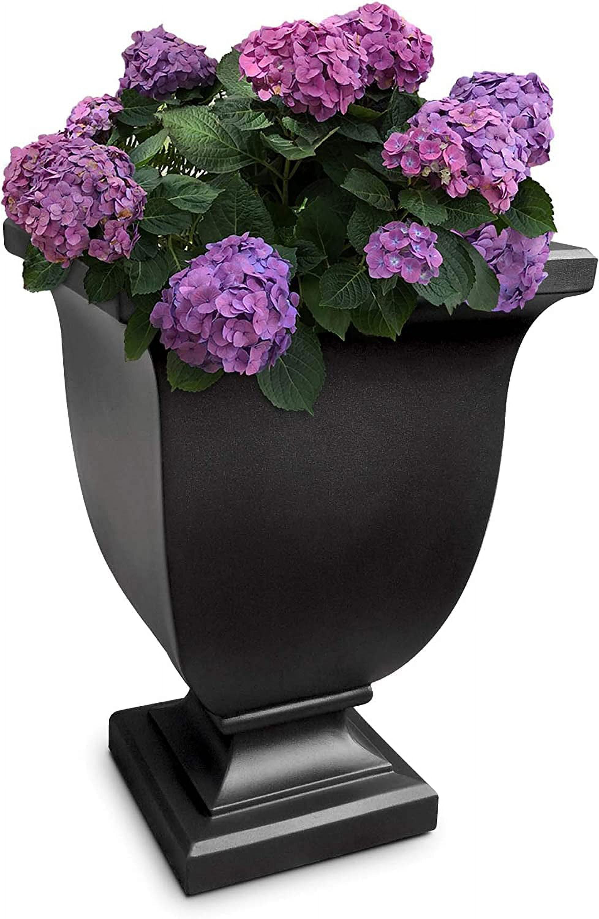 Augusta 26-Inch Tall Planter – , Weather-Resistant Planter for Flowers ...