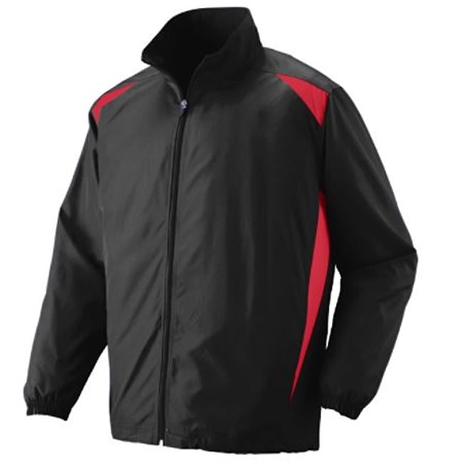 Augusta 3700A Adult Premier Jacket - Black & Red- 2X - Walmart.com
