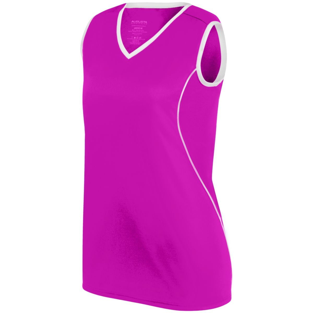 Augusta L Girls Firebolt Jersey Power Pink/White 1675 - Walmart.com