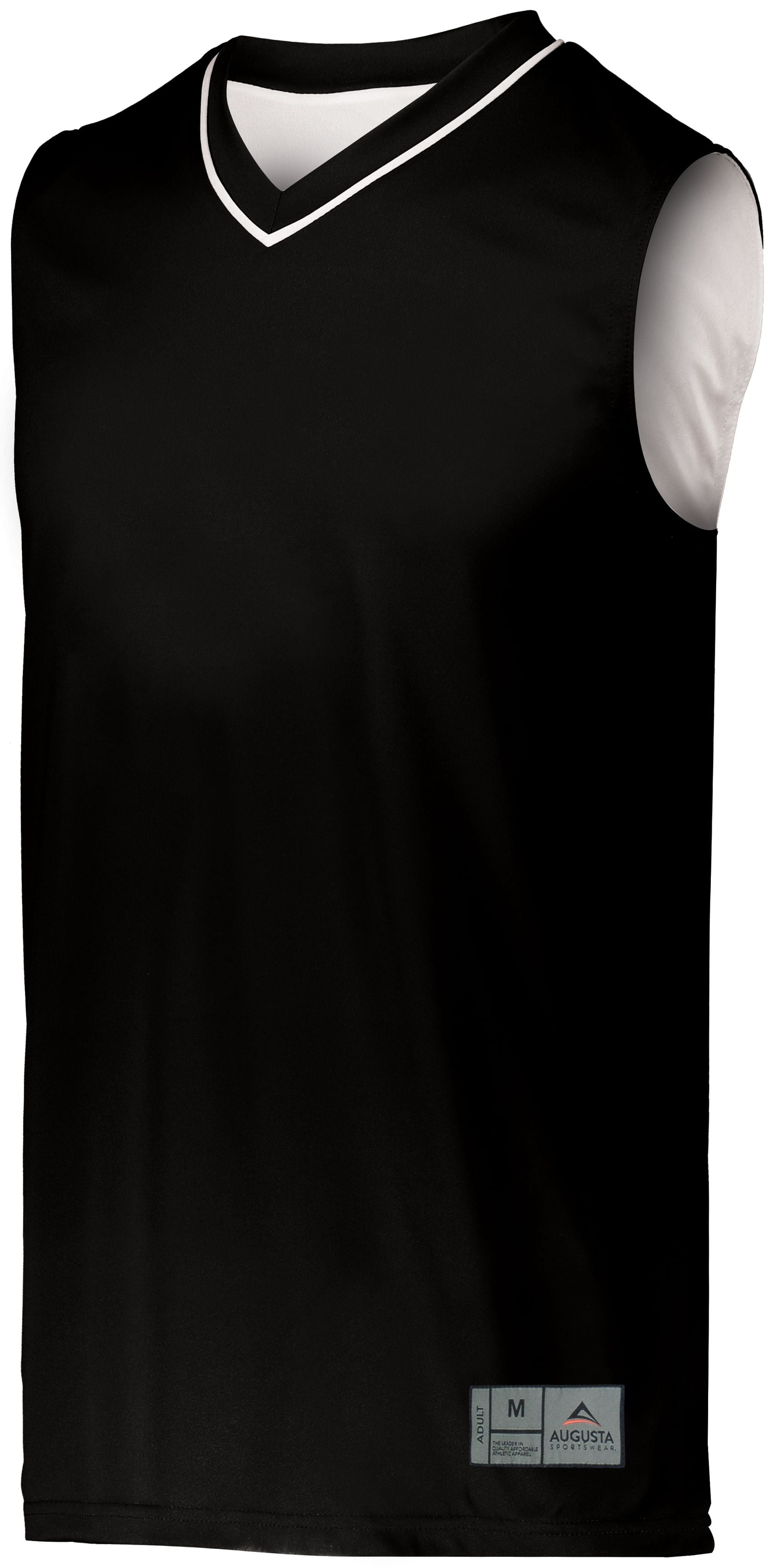 Augusta L Reversible Two-Color Jersey Black/White 152 - Walmart.com