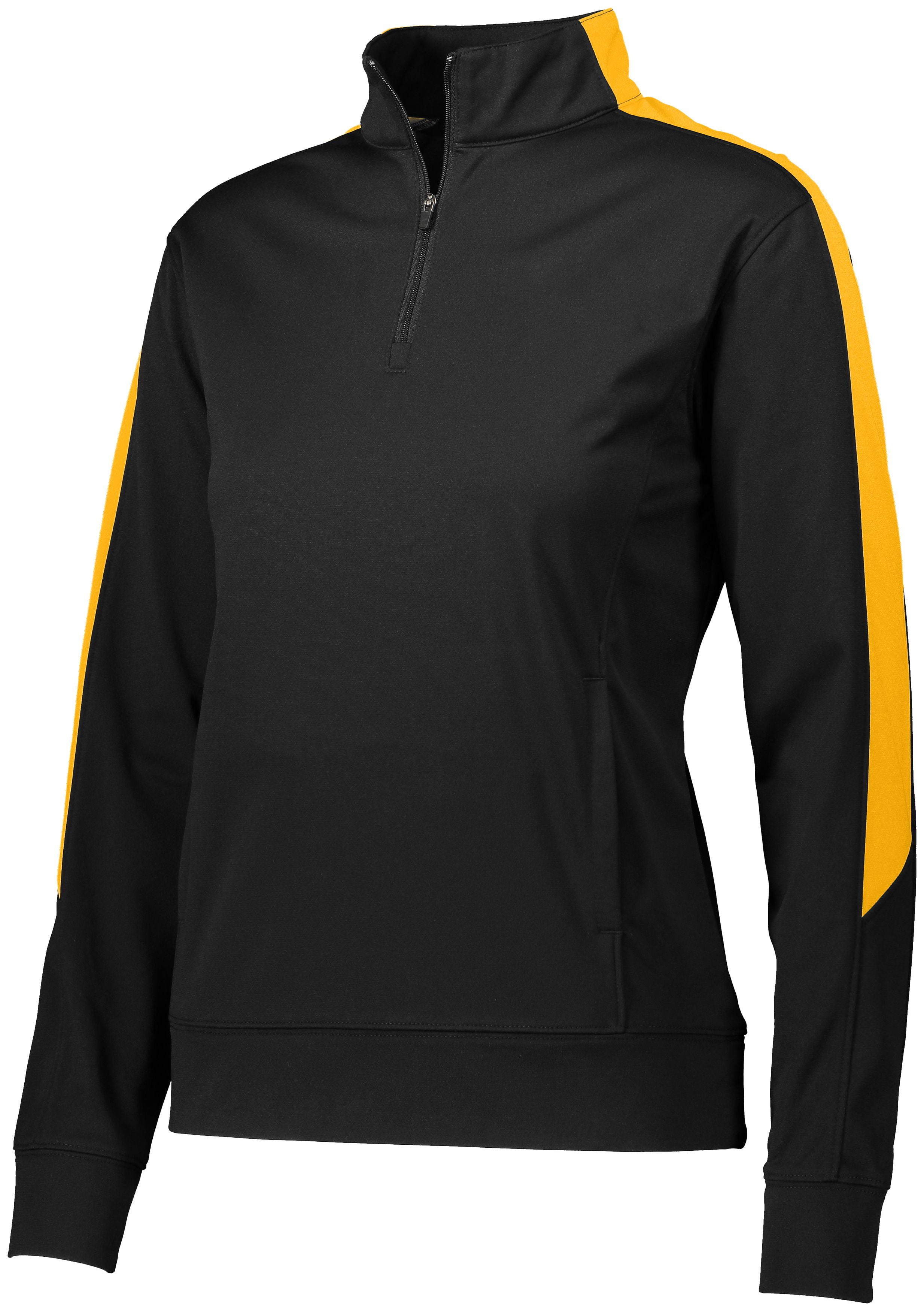 Augusta M Ladies Medalist 2.0 Pullover Black/Gold 4388 - Walmart.com