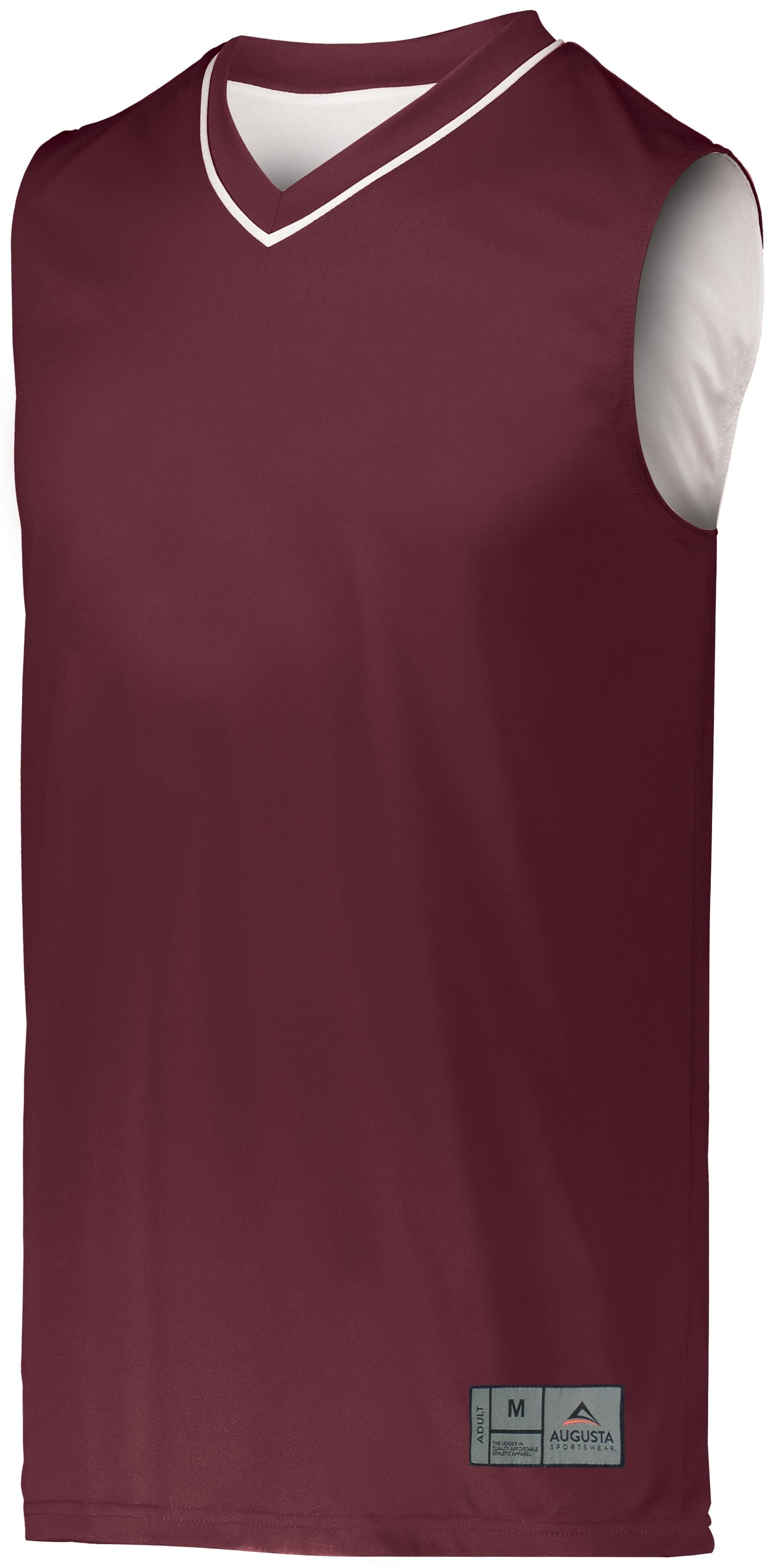 Augusta M Youth Reversible Two-Color Jersey Maroon/White 153 - Walmart.com