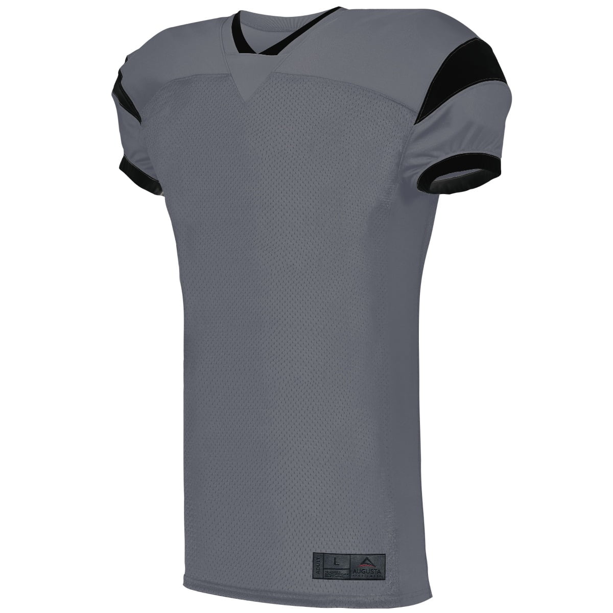 Augusta M Youth Slant Football Jersey Graphite/Black 9583 - Walmart.com
