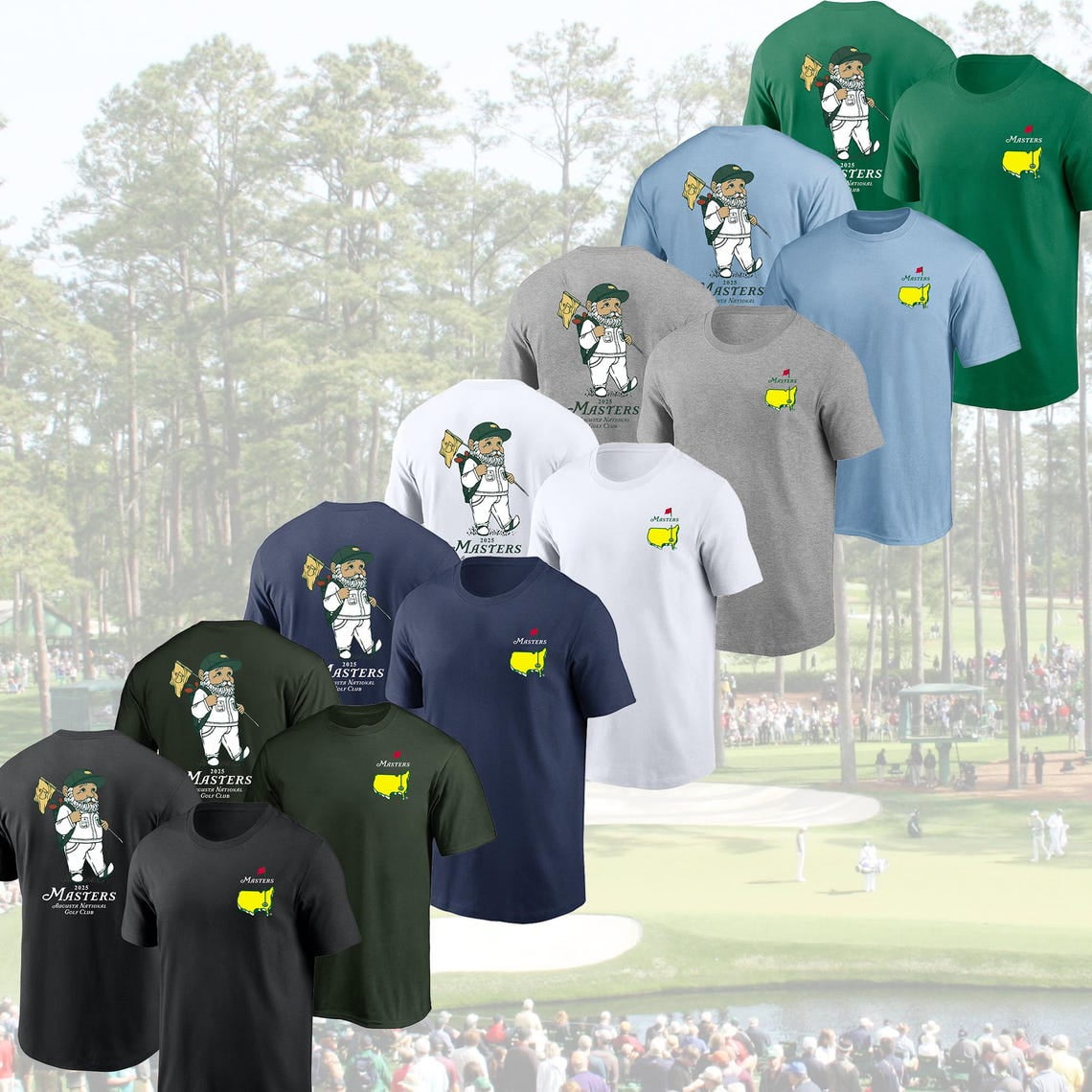 Augusta Masters Golf Double Sided T-Shirt, 2025 Masters Golf Tournament ...