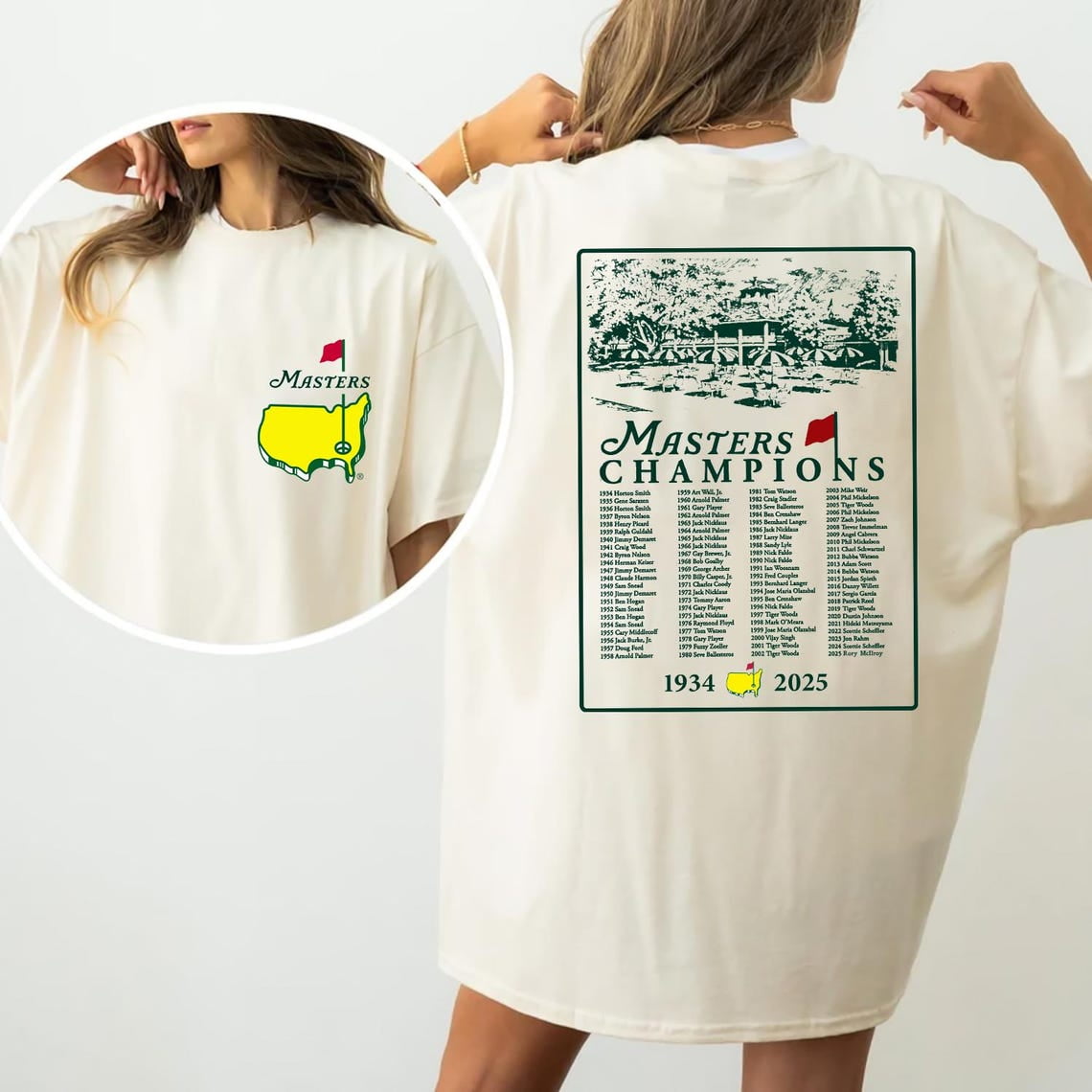 Augusta Masters Golf Shirt, 2025 Masters Golf Tournament Tee, Augusta ...