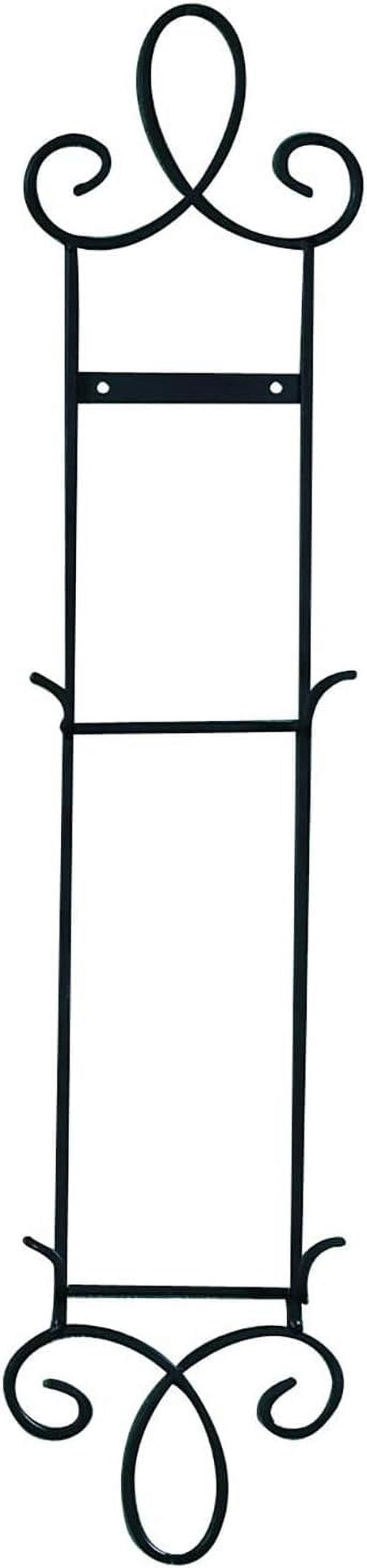 Augusta Narrow Vertical Plate Rack, Black Display (2 Tiers ...
