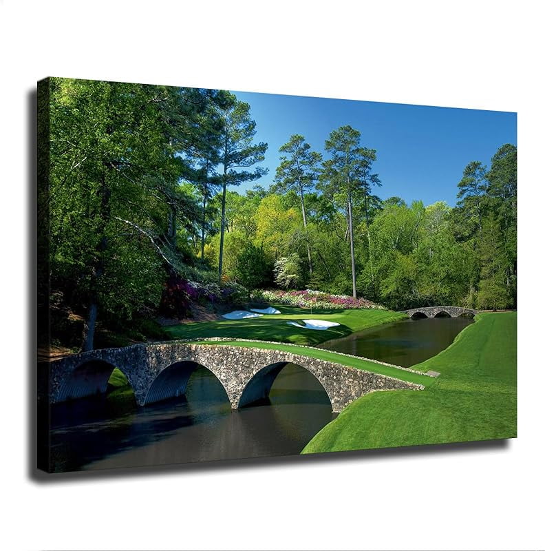 Augusta National 12th Hole The Masters Poster Canvas Print HD Picture ...
