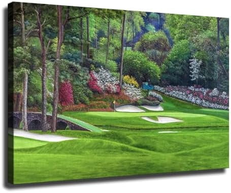 Augusta National Golf Club Masters Hole 12 Admiralty Golf Course Poster ...