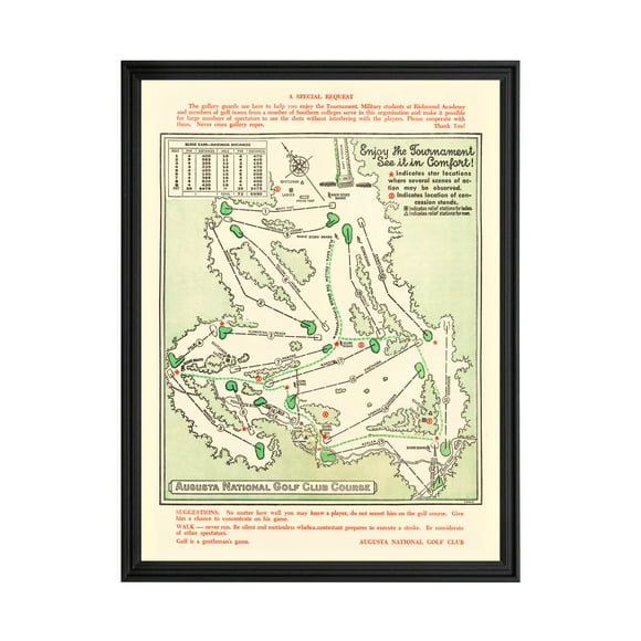 Golf Course Maps Art