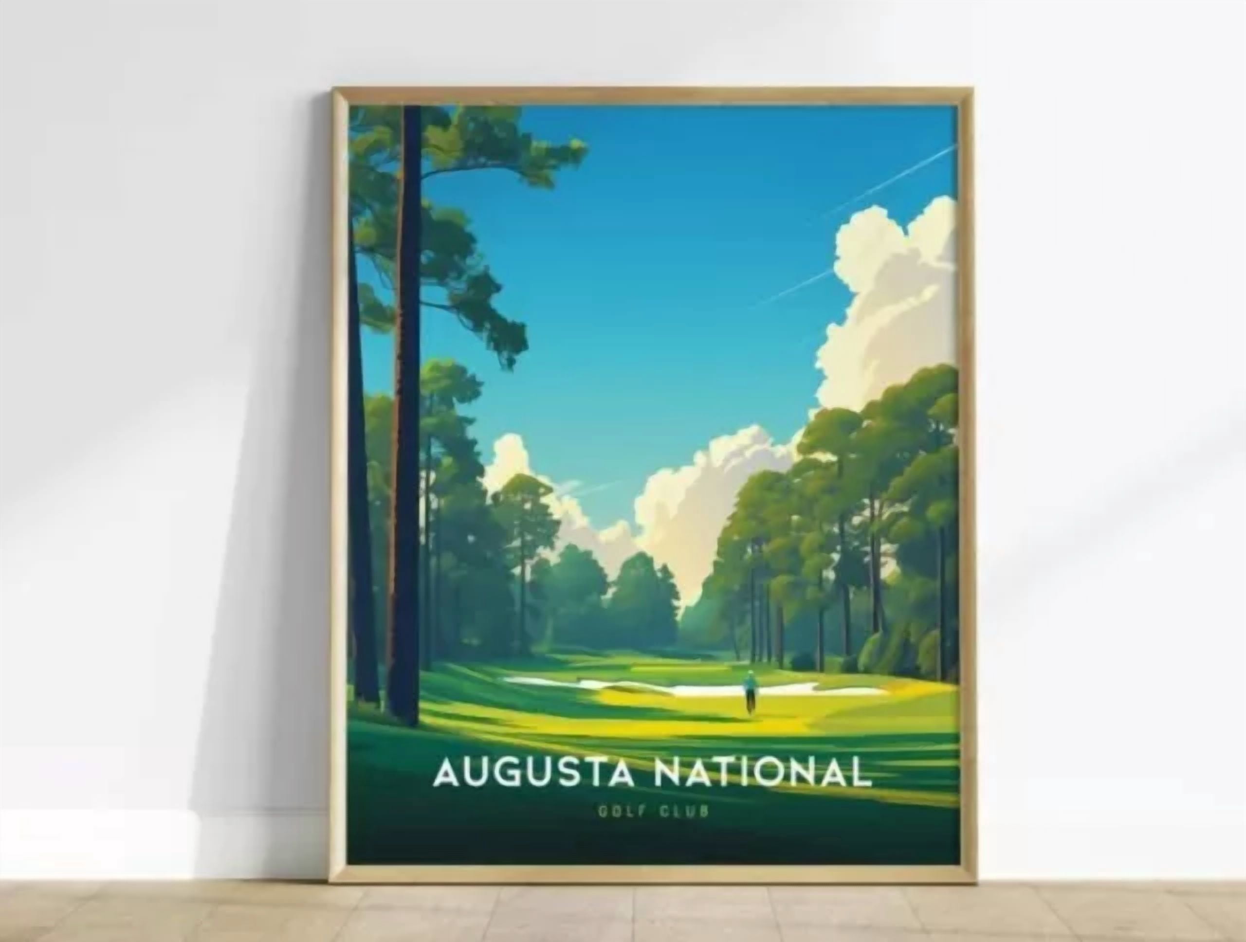 Augusta National Golf Course Poster Georgia Golf Course Art Home Decor ...