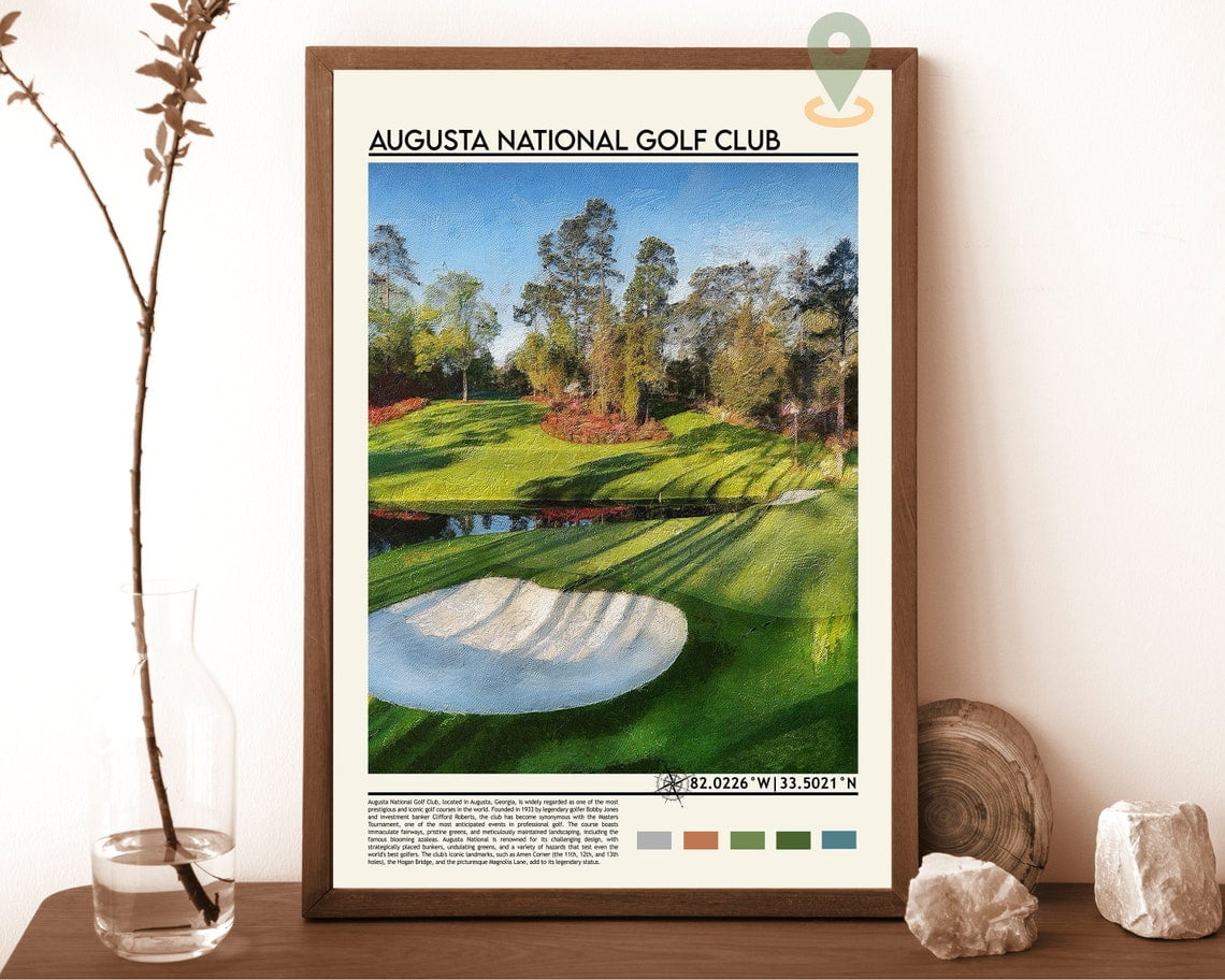 Augusta National Golf Print, Augusta National Golf Poster, Augusta ...