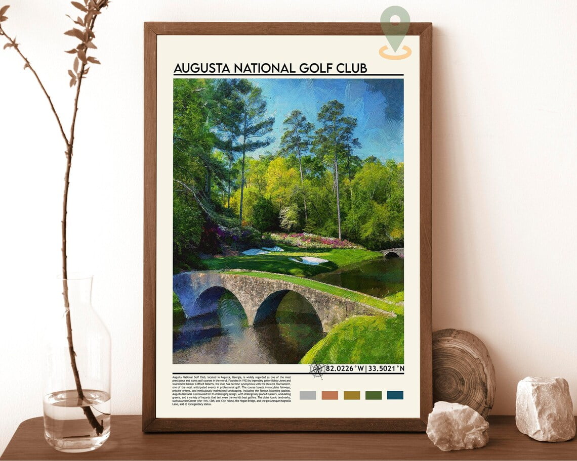 Augusta National Golf Print, Augusta National Golf Poster, Augusta ...