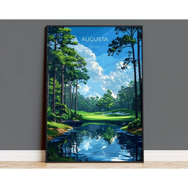 Augusta National Travel Poster, Travel Print of Augusta National Golf ...