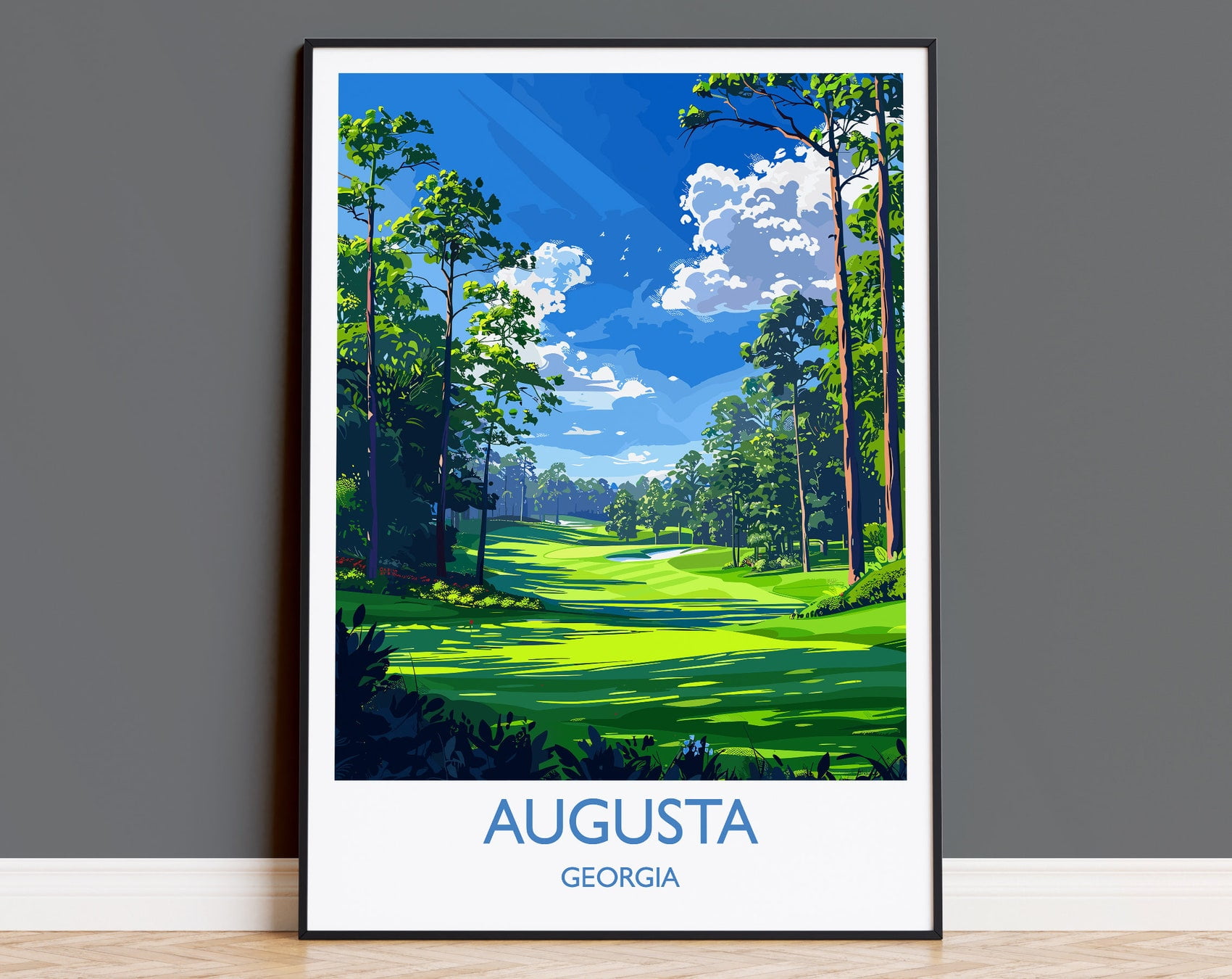 Augusta National Travel Print, Travel Poster of Augusta National Golf ...