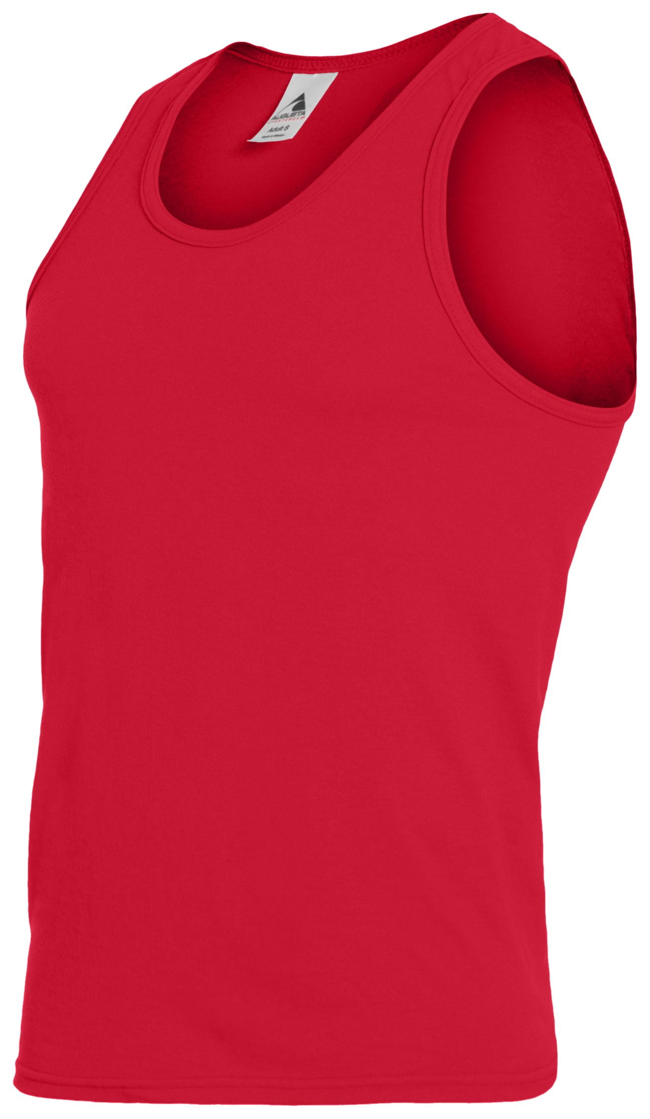 Augusta Poly/Cotton Athletic Tank 180 Ash S - Walmart.com