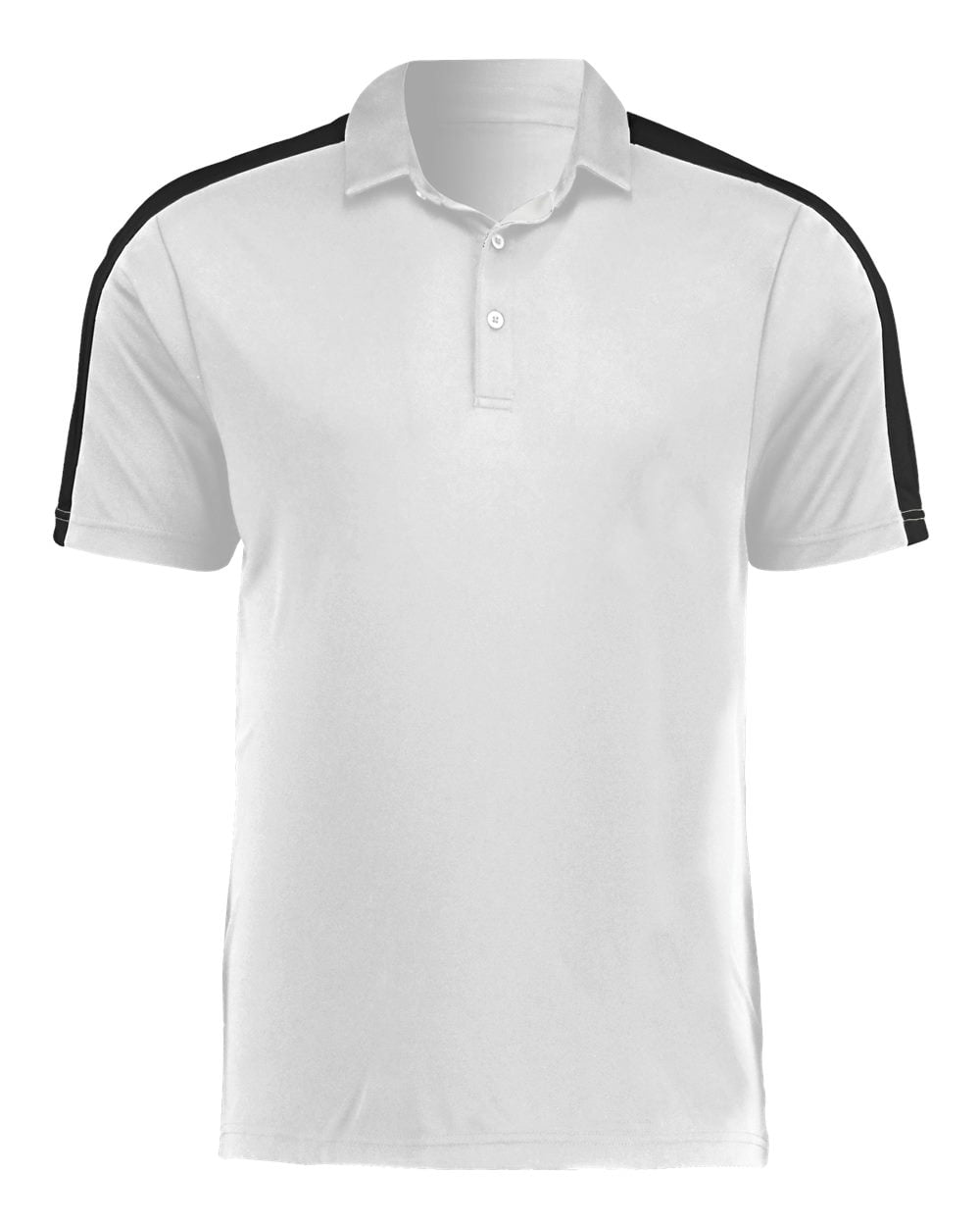 Augusta S Bi-Color Vital Polo White/Black 5028 - Walmart.com