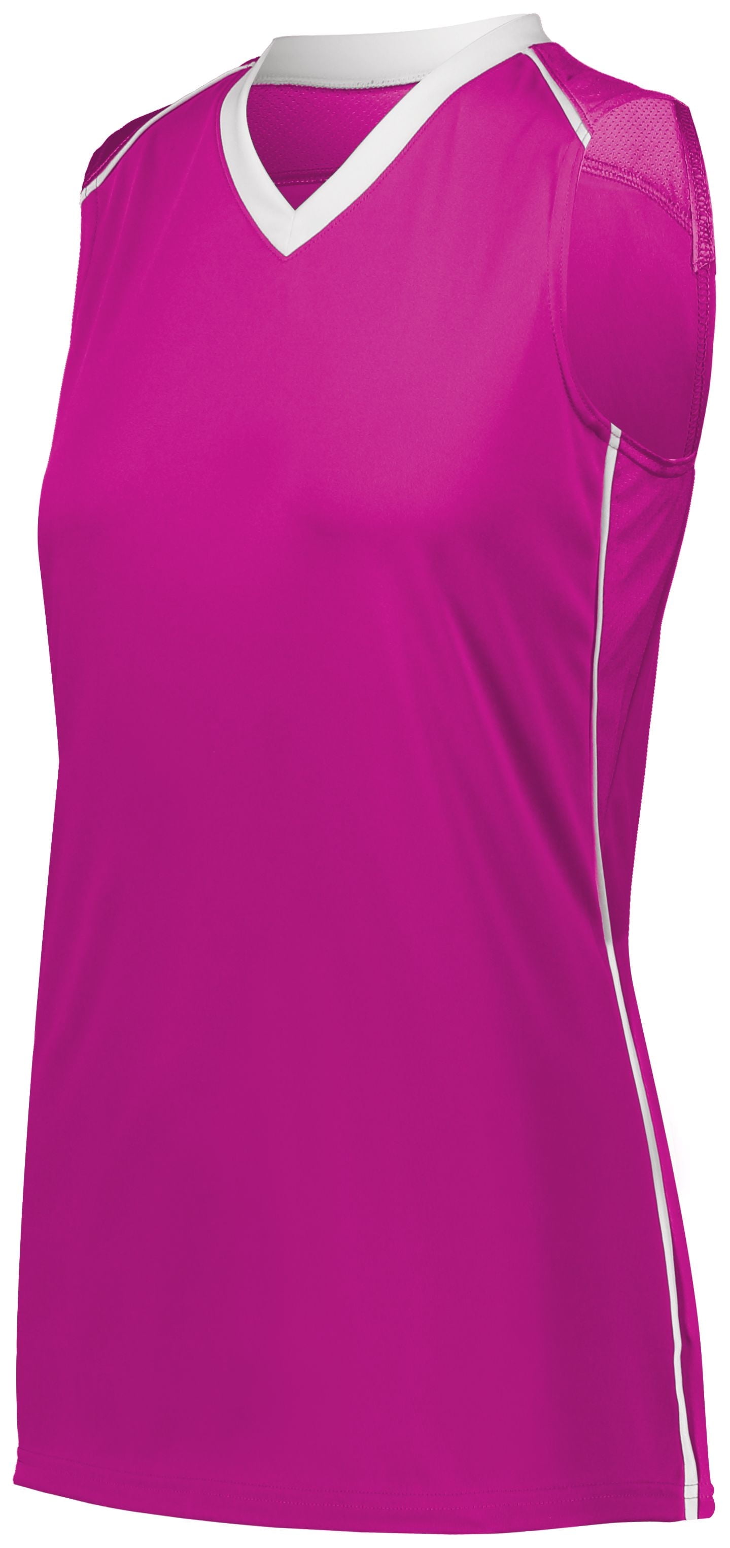 Augusta S Girls Rover Jersey Power Pink/White 1688 - Walmart.com