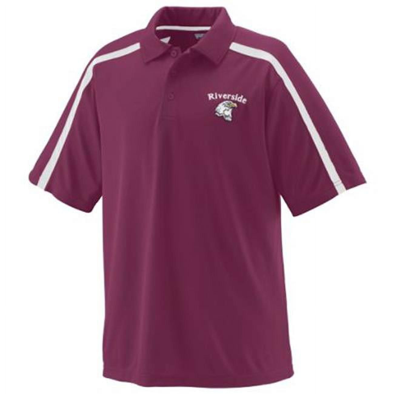 Augusta S Playoff Polo Maroon/White 5025 - Walmart.com