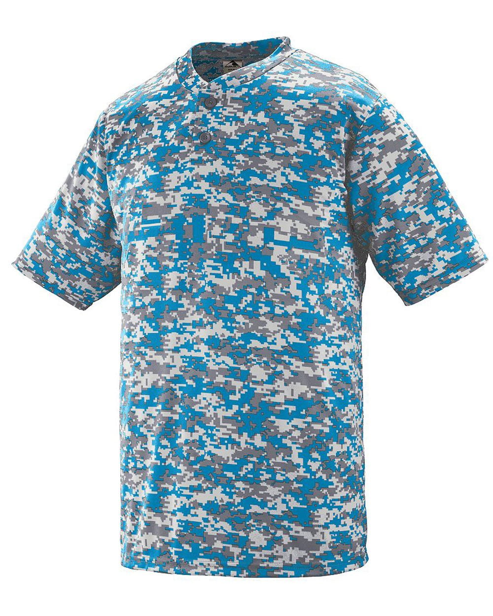 Augusta S Youth Digi Camo Wicking Two-Button Jersey White Digi 1556 ...