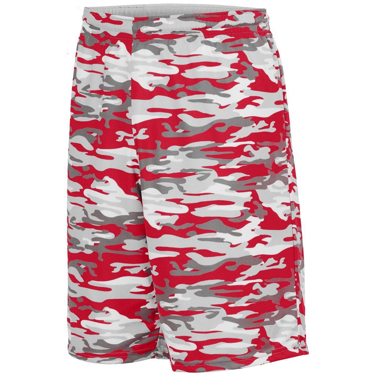 Augusta S Youth Reversible Wicking Shorts Red Mod/White 1407 - Walmart.com