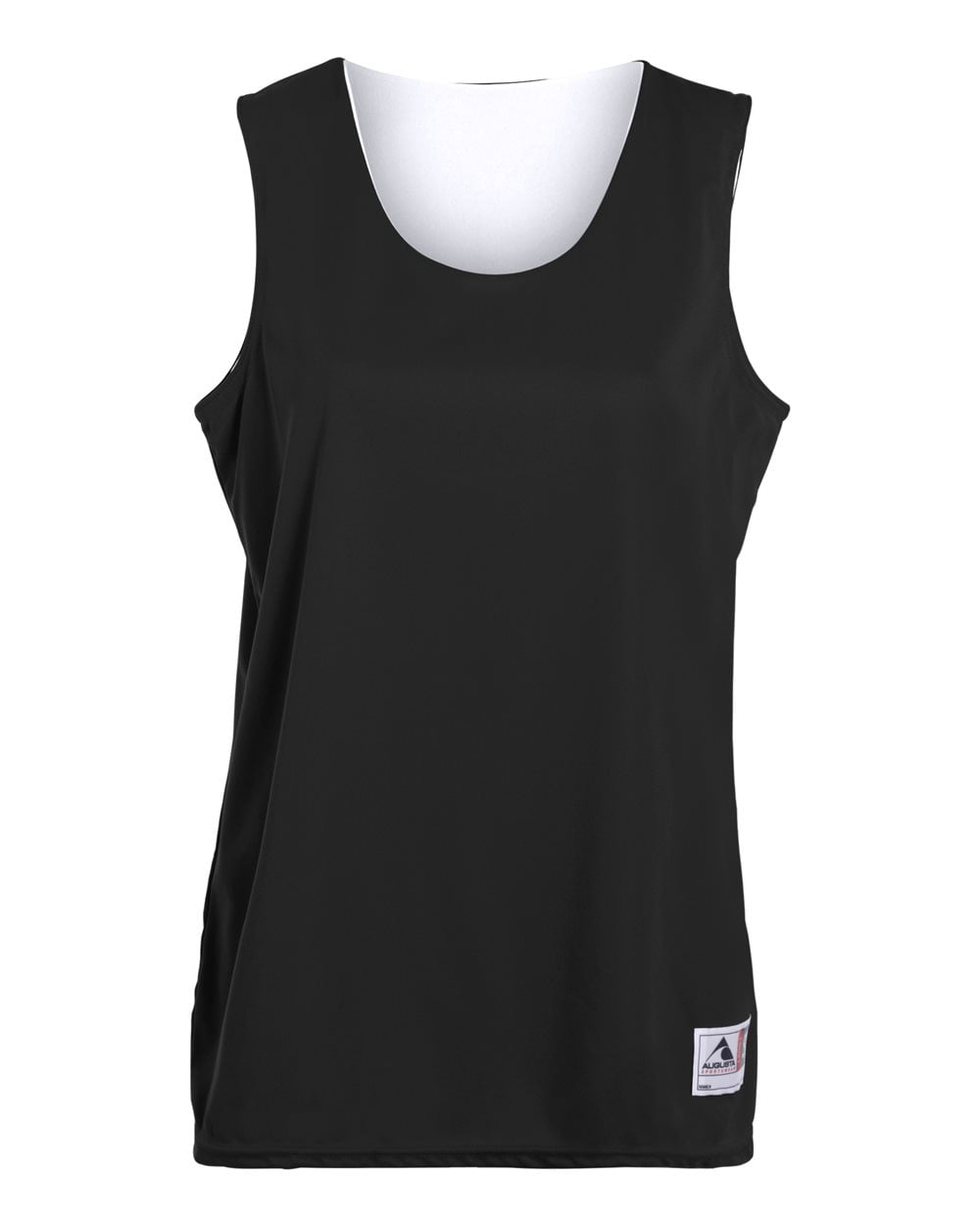 Augusta Sportswear 147 Women's Reversible Wicking Tank, Black/White ...
