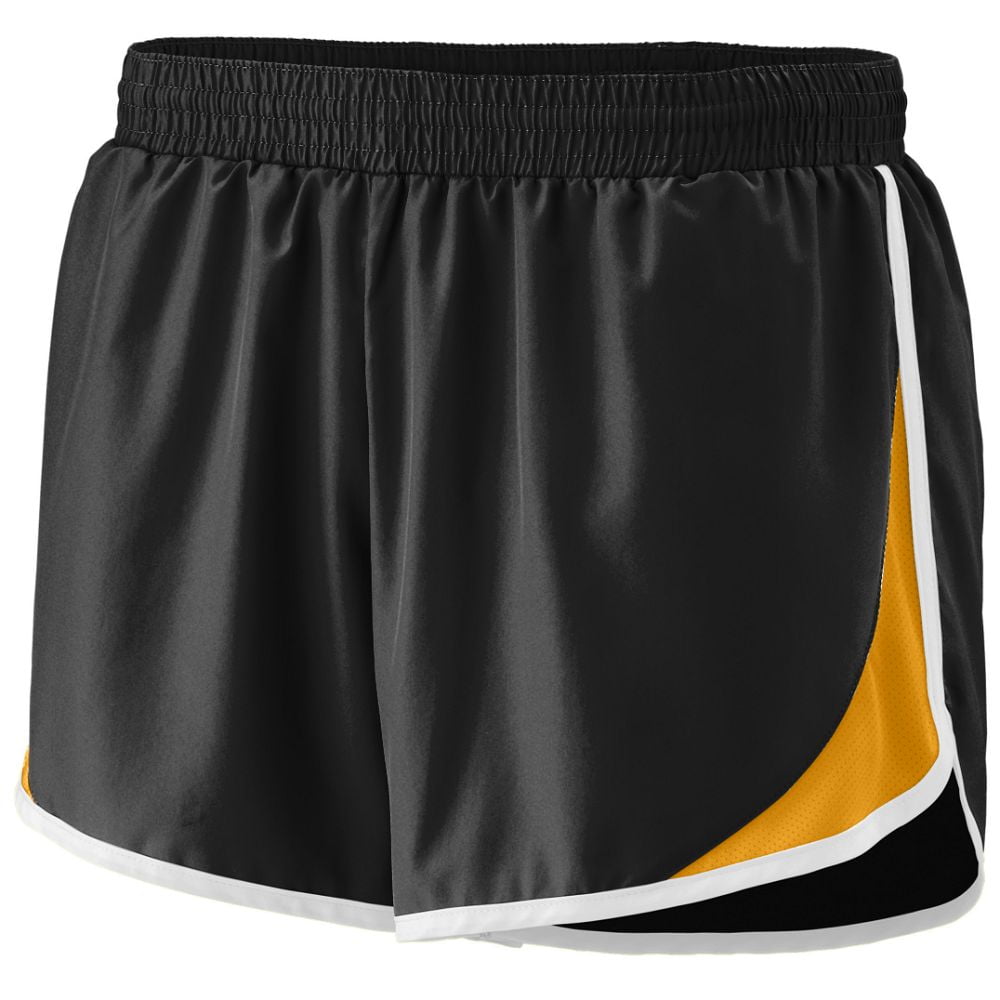 Augusta Sportswear 2XL Womens Junior Fit Adrenaline Shorts Black/Gold/White 1267 - Walmart.com