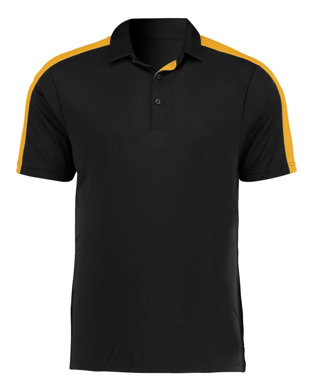 Augusta Sportswear B09634519 Mens Two-Tone Vital Polo T-Shirt, Black ...