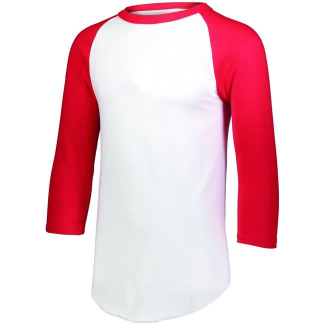 Augusta Sportswear Baseball Jersey 2.0, White/Red, S - Walmart.com