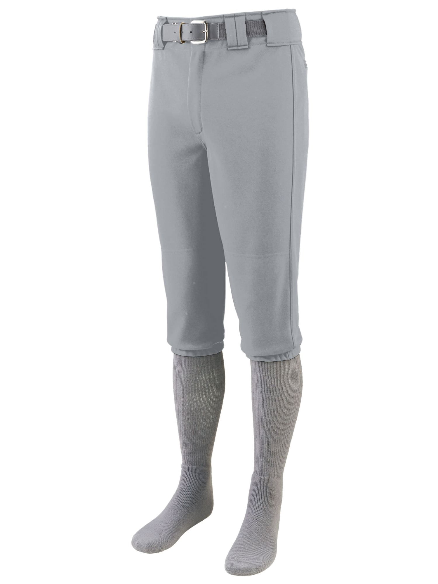 Augusta Sportswear L Boys SERIES KNEE LENGTH BASEBALL PANT Silver Grey ...